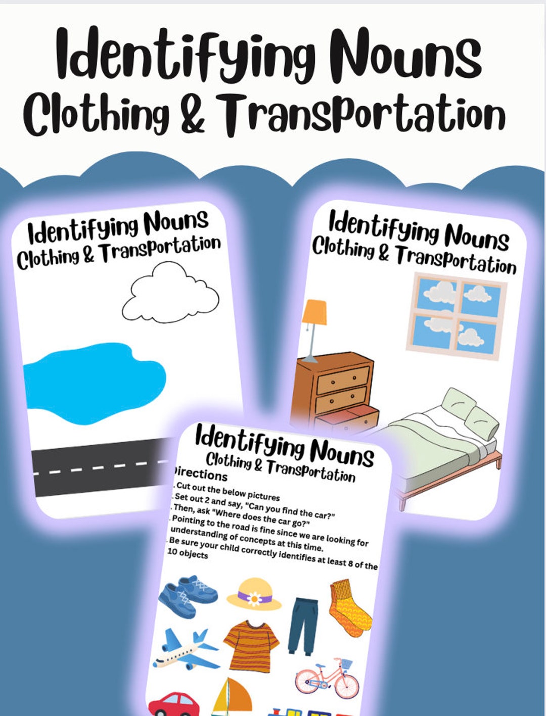 Identifying Nouns - Receptive Language - Less Than 3 Years of Age - Etsy