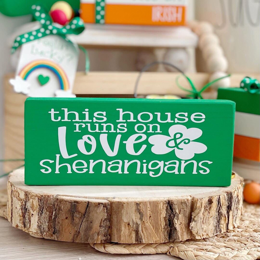 St Patricks Sign, St Patricks Decor, Farmhouse St Patricks Wood Sign ...