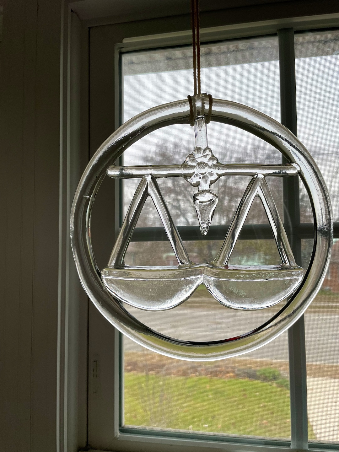 Vintage Bertil Vallien Kosta Boda Rare Zodiac Sun Catcher Libra Scales ...