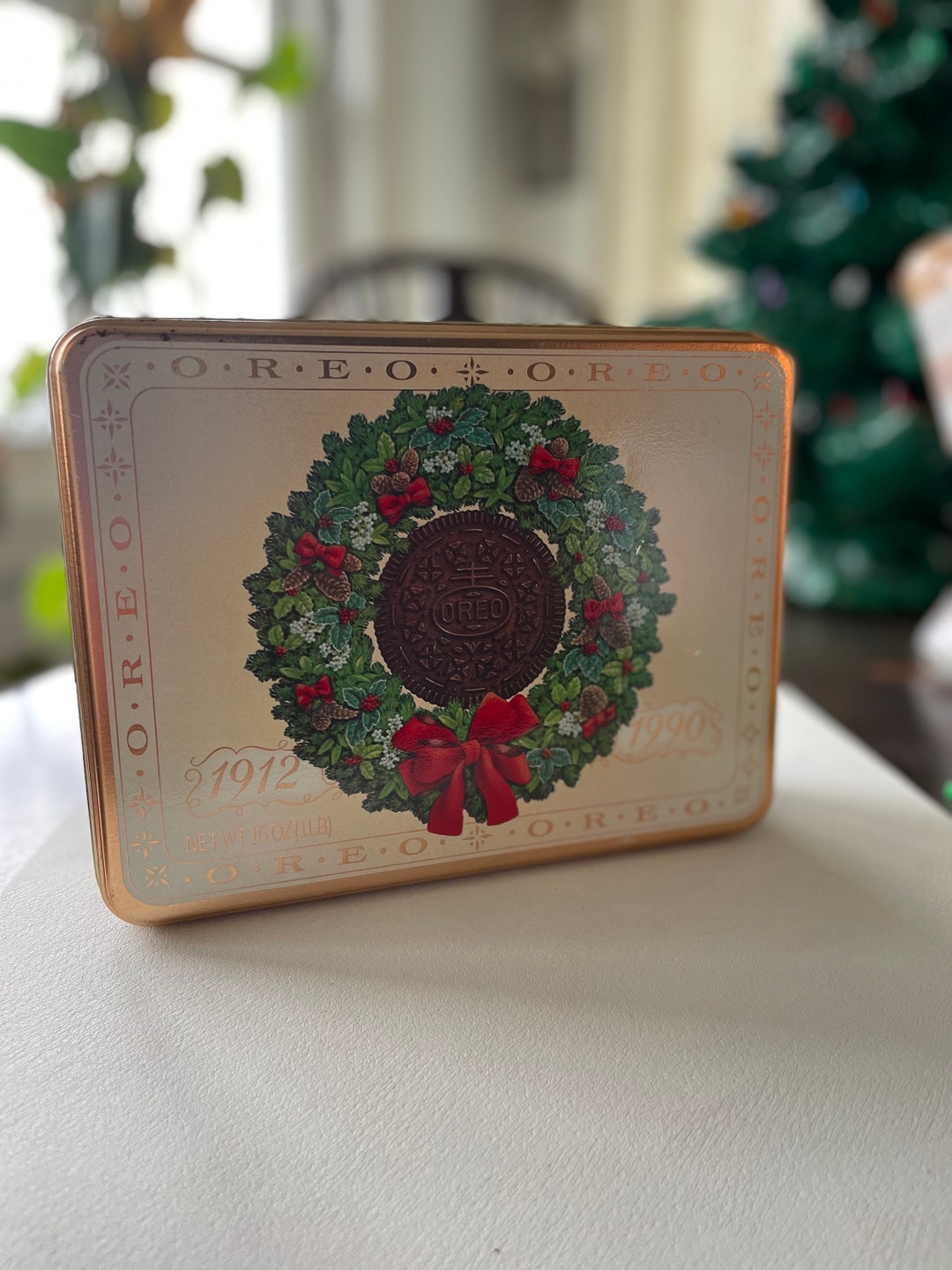Vintage 1912-1990 Oreo Cookies Christmas Tin Holiday - Etsy