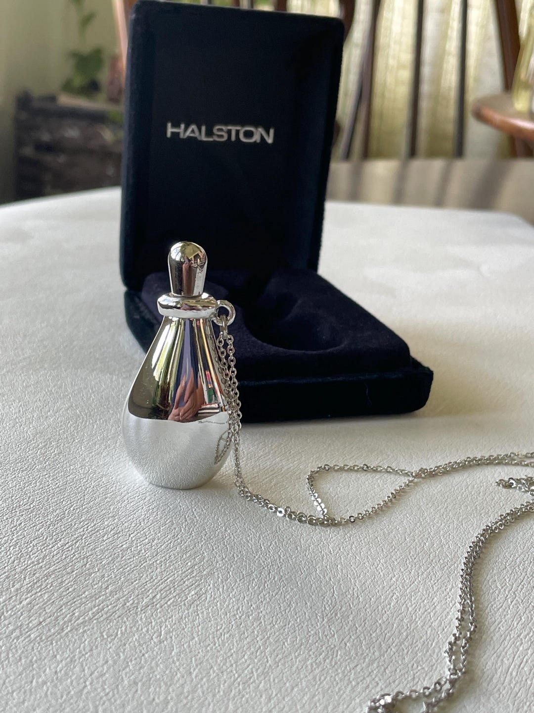 Vintage Halston Perfume Bottle Necklace: Elsa Peretti "fragrance Jewel ...