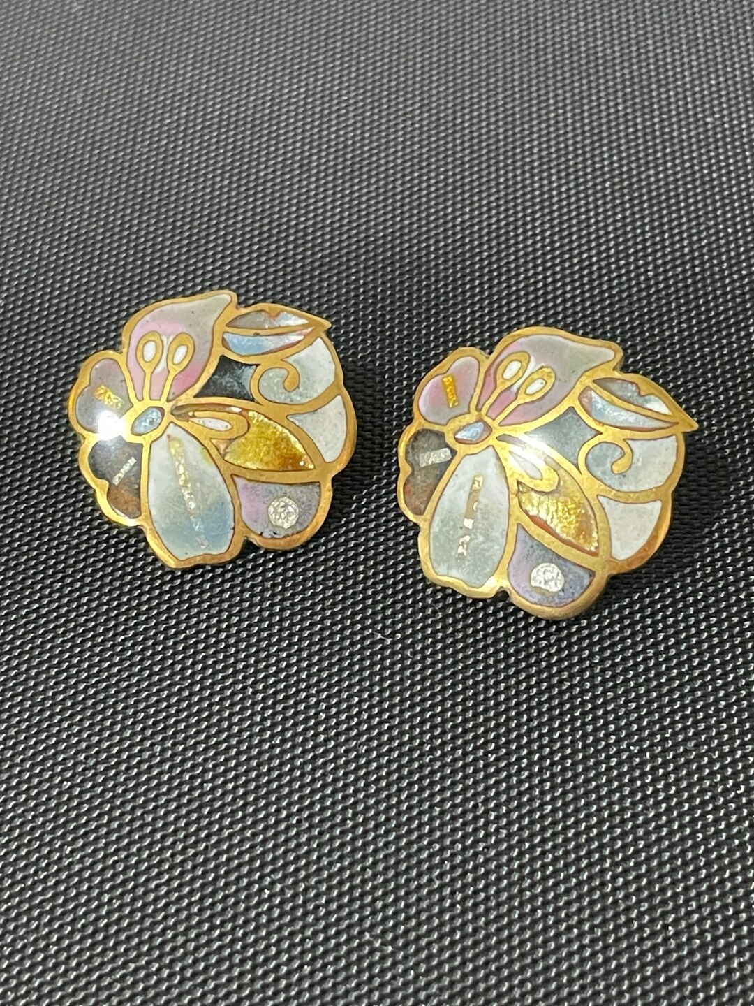 Vintage 1980s David Kuo Champleve Cloisonné Enamel Copper Handmade ...