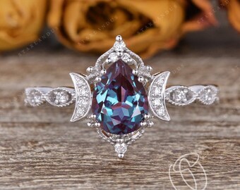 Space Engagement Ring - Etsy