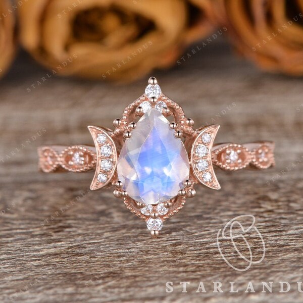 Boho Engagement Ring - Etsy