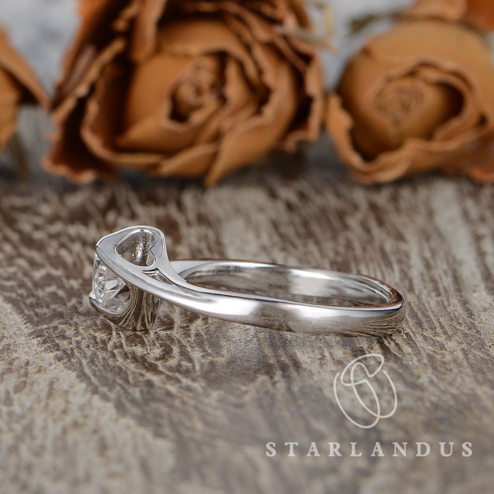 Unique Infinity Engagement Ring Channel Set Engagement Ring - Etsy