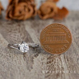 Unique Infinity Engagement Ring Channel Set Engagement Ring - Etsy