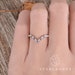 Crystal Gradient Diamond Ring Curved Wedding Band White Gold - Etsy