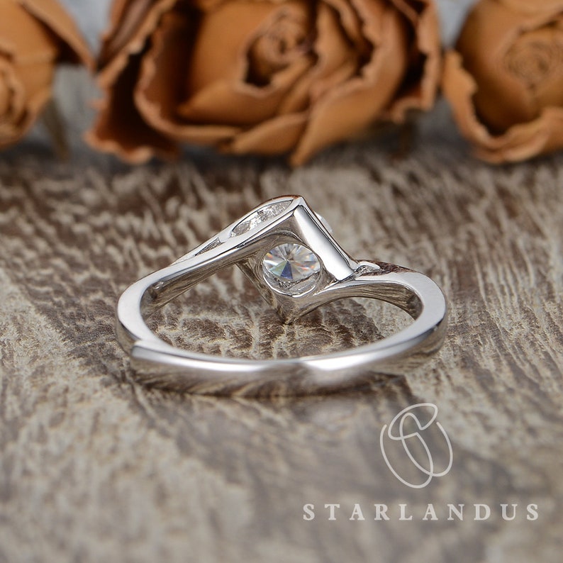 Unique Infinity Engagement Ring Channel Set Engagement Ring | Etsy