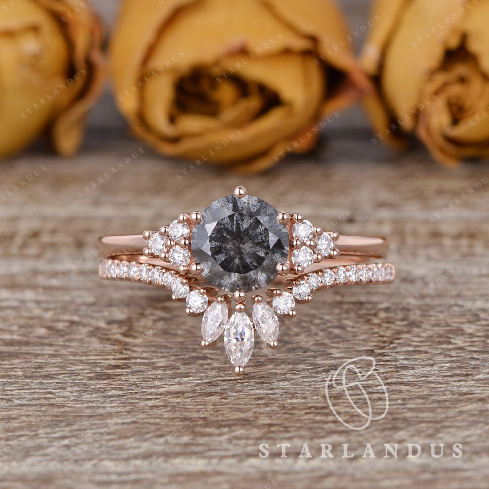 Salt And Pepper Moissanite