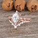 Unique Rose Gold Bridal Set 1.5ct Lab Grown Diamond Engagement - Etsy
