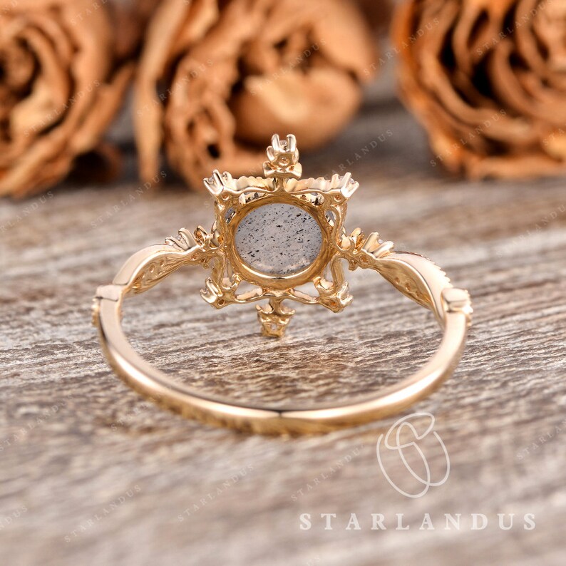 Labradorite Engagement Ring Sun Sunlight Ring Power Uniquid Ring Yellow ...