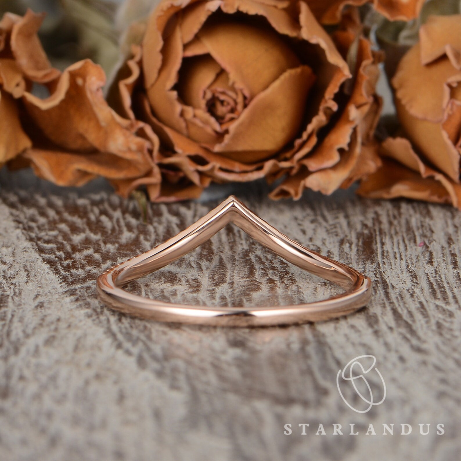 Custom Chevron Wedding Band Rose Gold Band Women Diamond Band - Etsy
