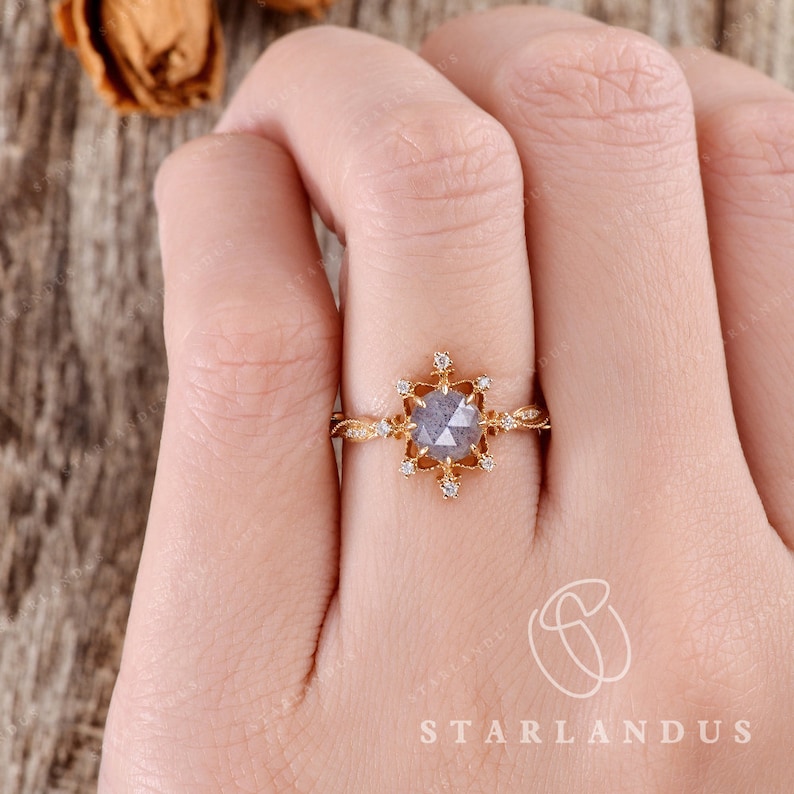 Labradorite Engagement Ring Sun Sunlight Ring Power Uniquid Ring Yellow ...