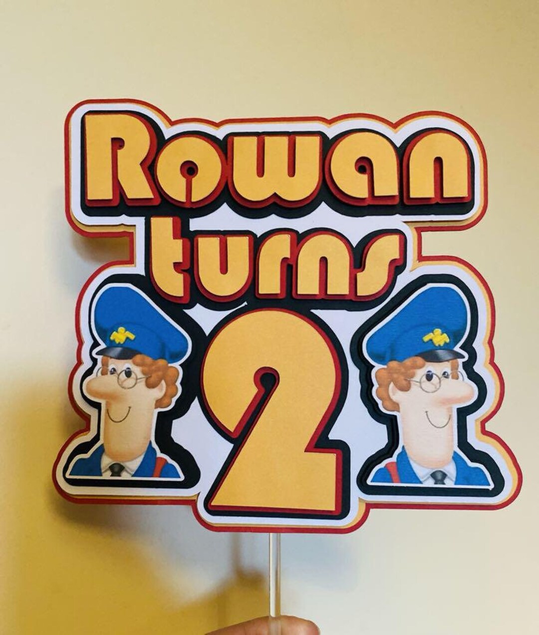 Postman Pat Cake Topper/ Pat Cake Topper/ Postman Pat - Etsy UK