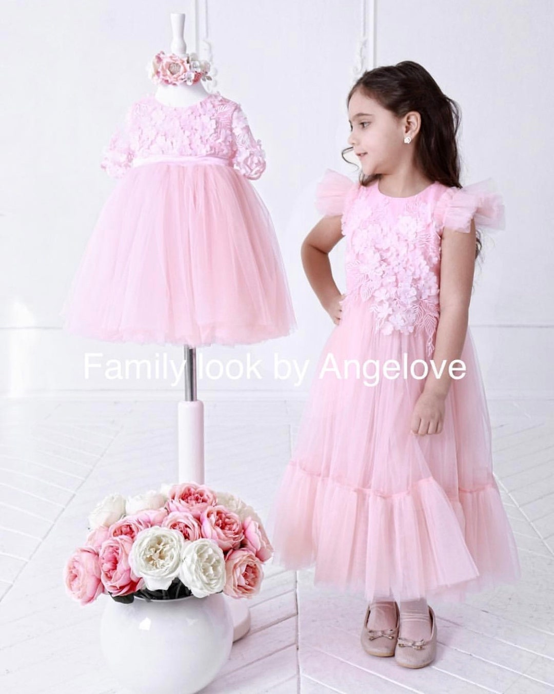 Floral Lace Tulle Girl's Dress - Easter, Prom, Fairy Dress - Etsy