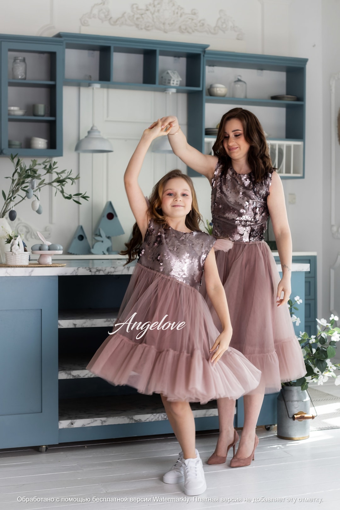Mother Daughter Matching Dress Sparkling Matching, Special Occasion ...