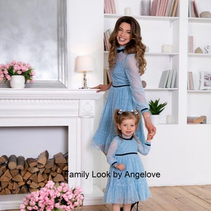 Matching Outfits Mommy and Me - Mother Daughter Dress - Polka Dot - Etsy