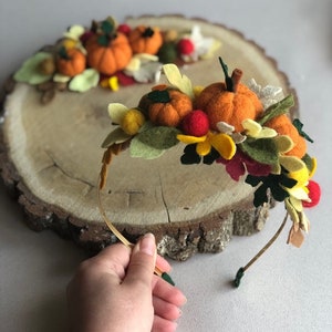 Felt Pumpkin Halloween Headband Accessories Jewelry for Girls - Etsy
