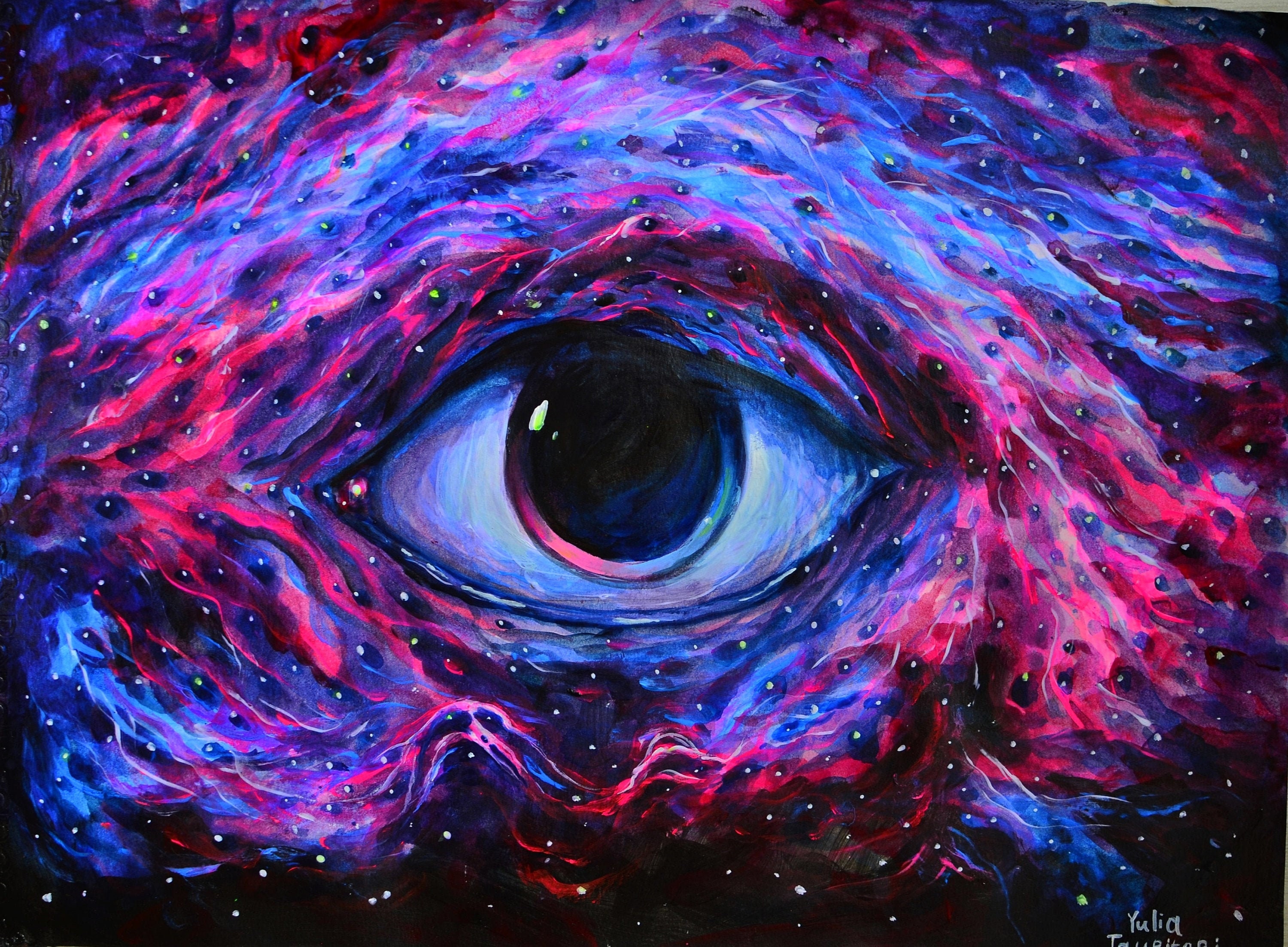 Lsd psychedelic tapestry Eye cosmos fluorescent | Etsy