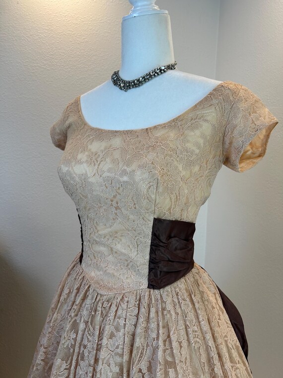 1950s dress / 1950s gown / 1950s prom dress / 50s we… - Gem