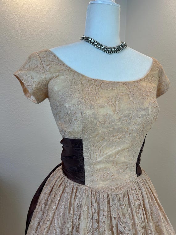 1950s dress / 1950s gown / 1950s prom dress / 50s we… - Gem