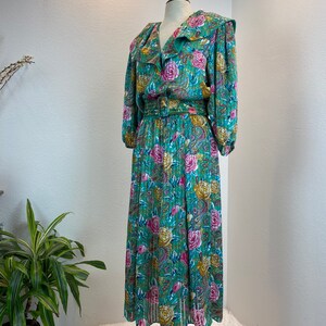 1980s Dress / 80’s Dress / 1980s Diane Frey “georgette”dress - Etsy