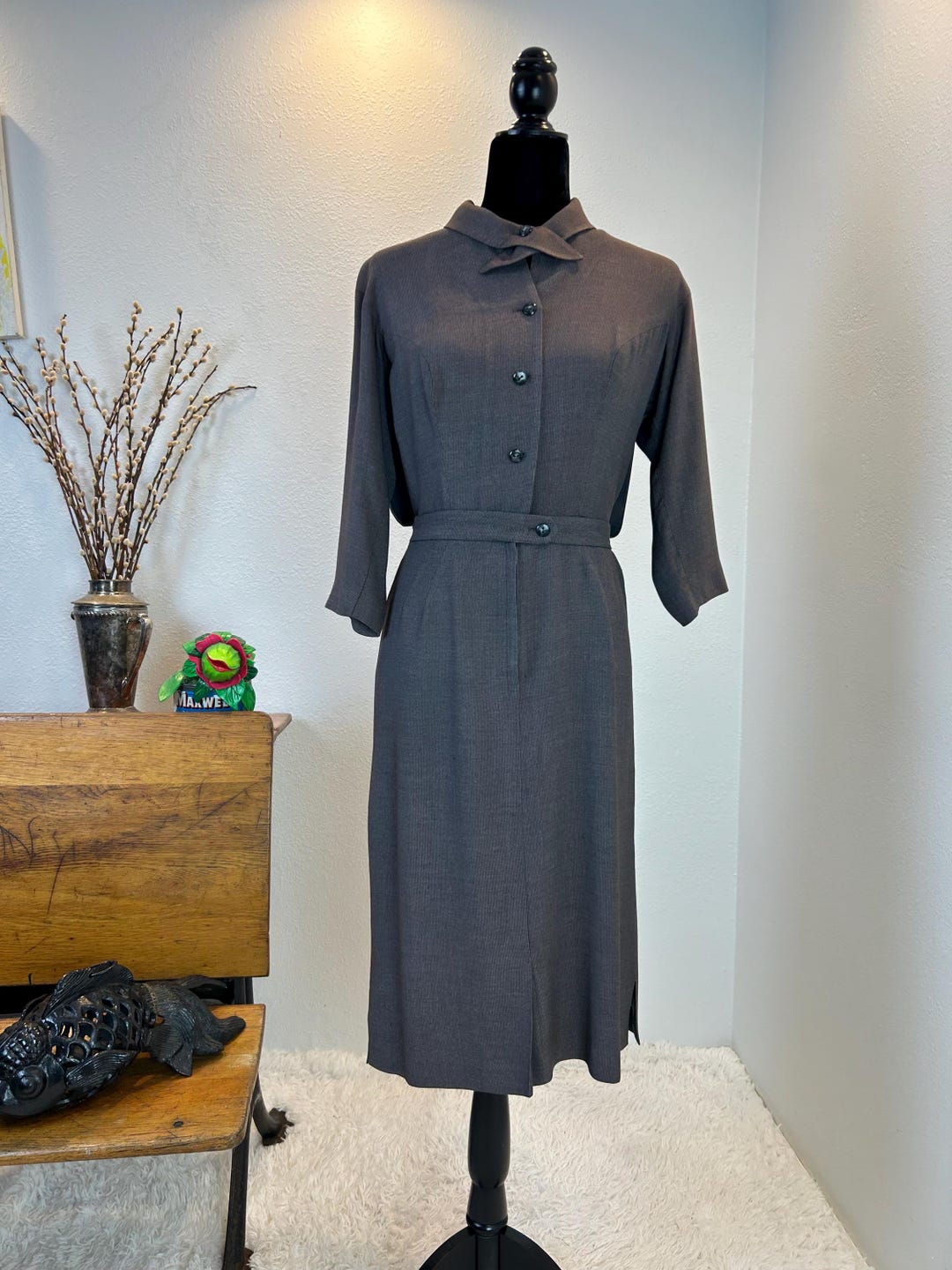 1940s Dress / 40s Dress / 1940s Fashion / 1940s Dress 28 Inch Waist ...