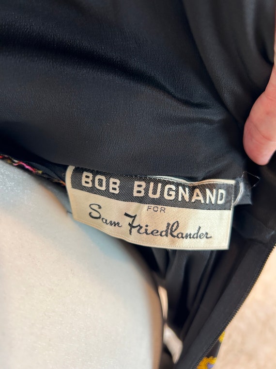 1960s Bob Bugnand dress / 1960s dress / vintage scarf… - Gem