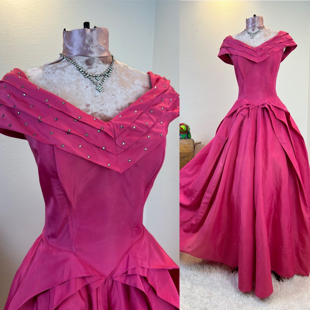1940s Dress / 1940s Gown / 40s Gown / 1940s Prom Dress / 40s Dress ...