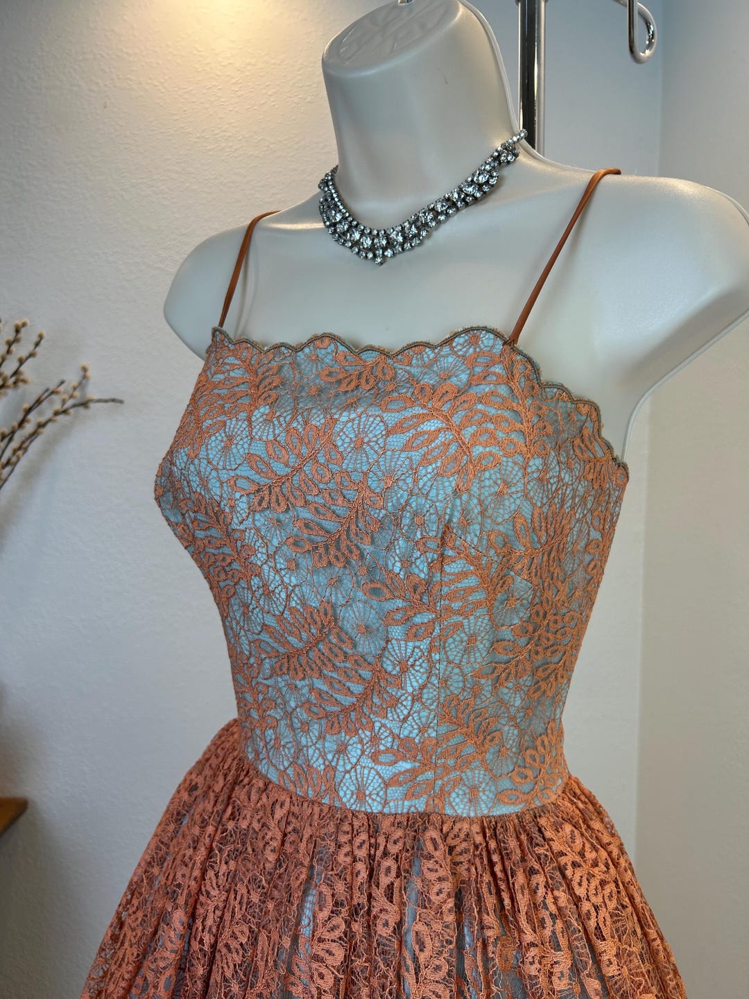 1950s Dress / 50s Dress / 1950s Fit and Flare Dress / 1950s XS Dress ...