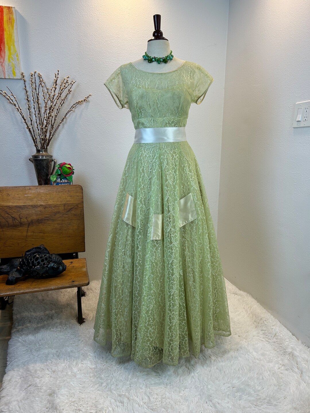 1950s Emma Domb Dress / 1950s Gown / 1950s Dress / 50s Dress / 1950s ...