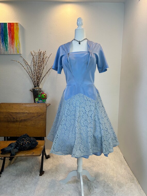 1950s Emma Domb dress / 1950s gown / 1950s dress / 50… - Gem