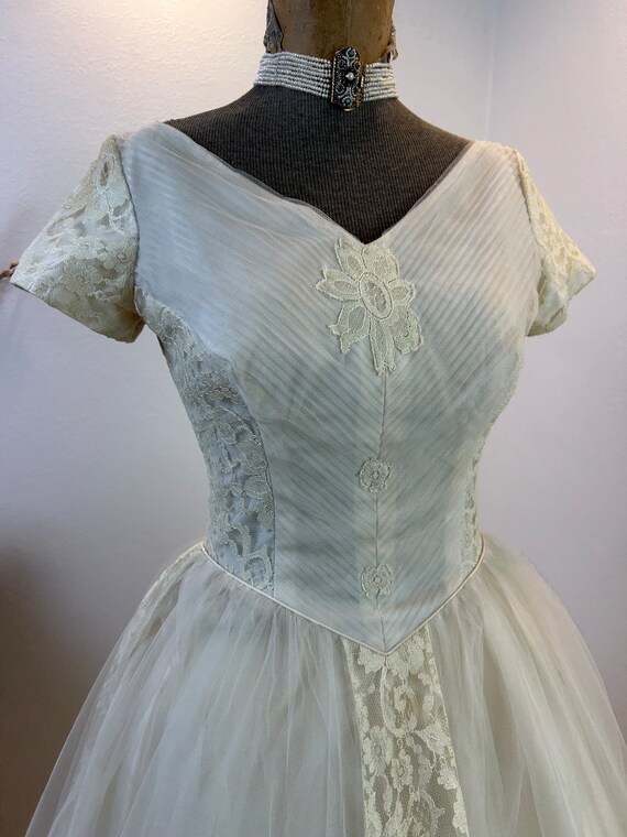1950s dress / 1950s gown / 1950s prom dress / 50s we… - Gem