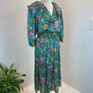 1980s Dress / 80’s Dress / 1980s Diane Frey “georgette”dress - Etsy