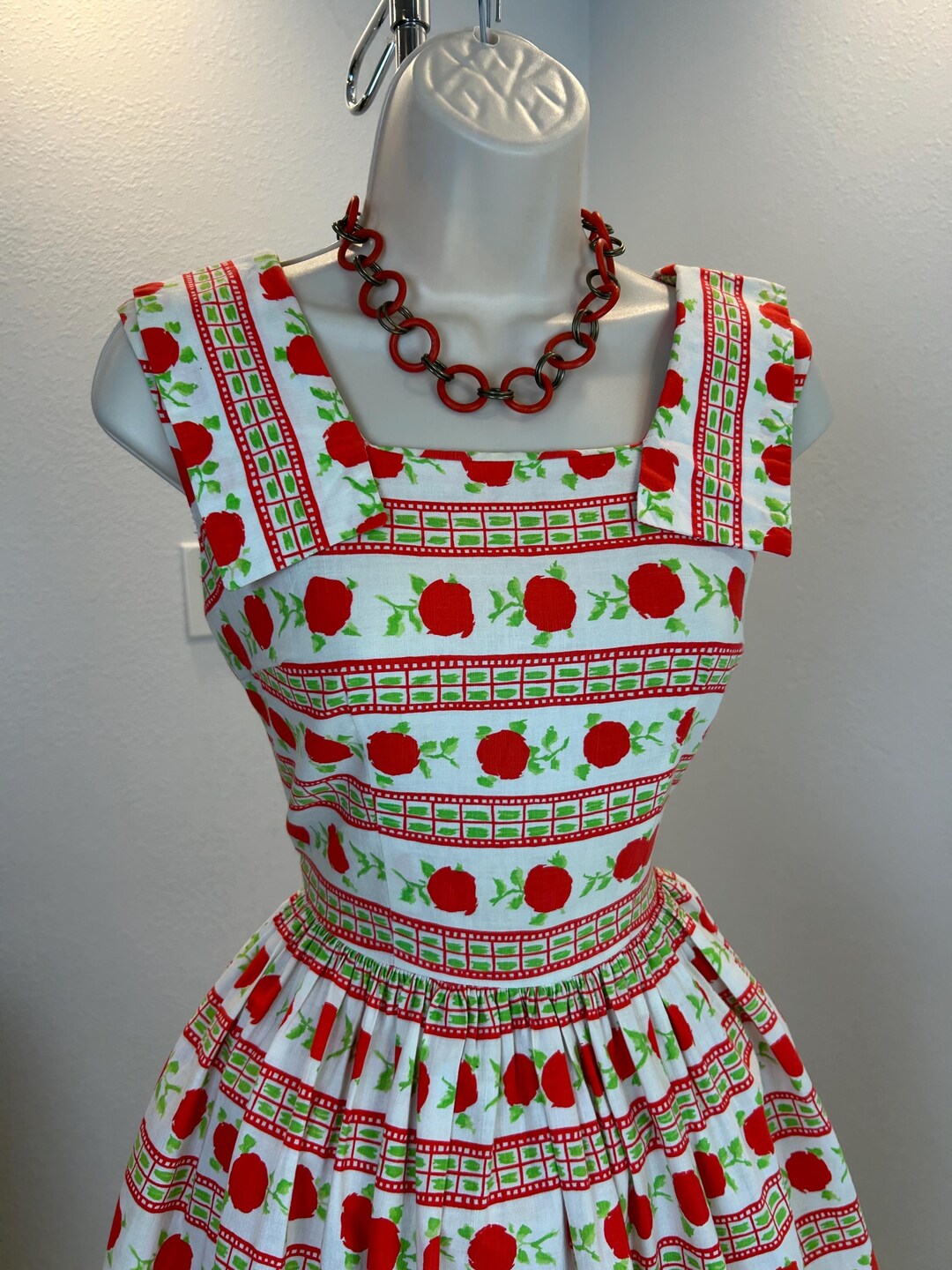 1950s Dress / 50s Dress / 1950s Fit and Flare Dress / 1950s Summer ...