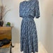 1980s Karin Stevens Floral Rayon Dress, 40s Style - Etsy