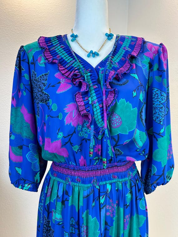 1980s Dress / 80’s Dress / 1980s Diane Frey dress / 1… - Gem