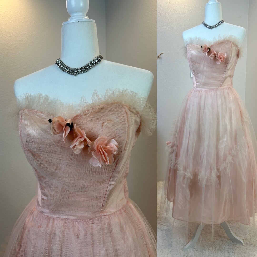 1940s Prom Dress / Vintage Prom Dress / 1950s Prom Dress / 50s Dress ...