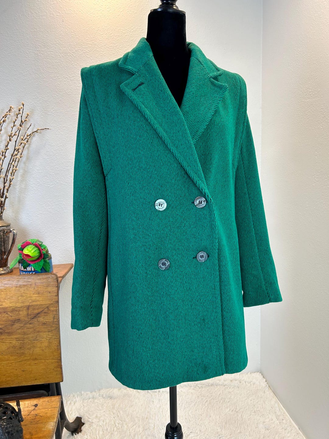1980s Winter Coat / 1980s Coat / Vintage Coat / 1980s Does 1940s ...