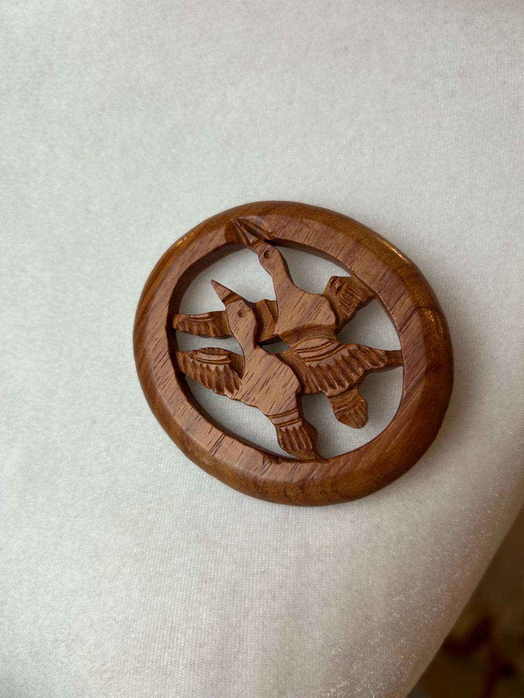 1940s Wood Brooch / 40s Novelty Wood Bird Brooch / Vintage Duck Brooch ...