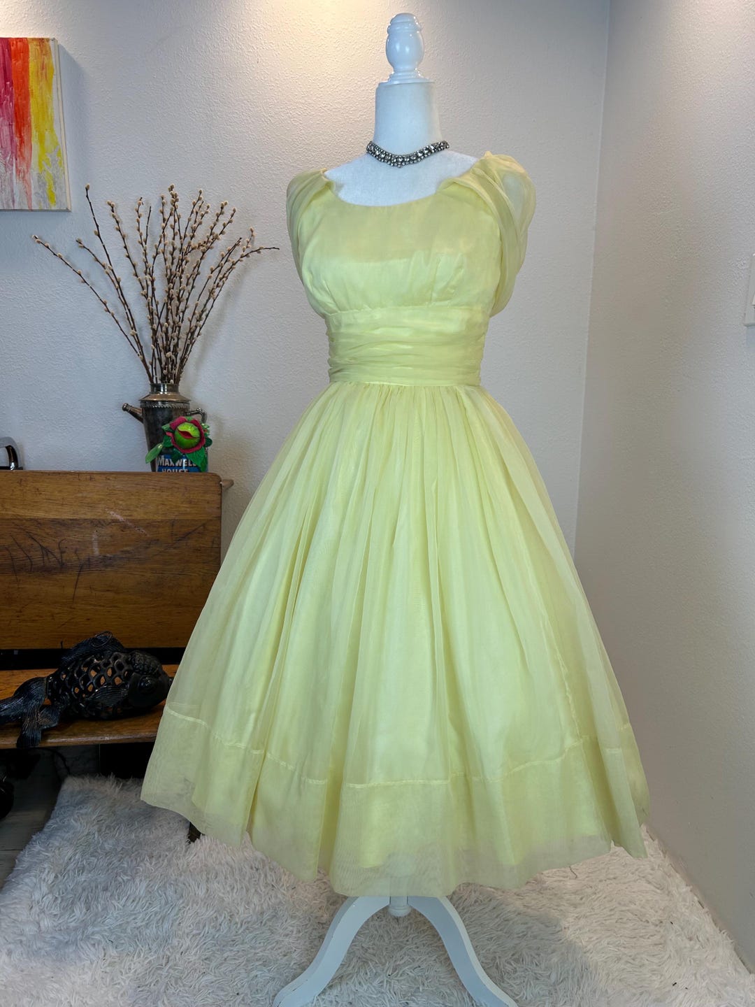 1950s Dress / 50s Dress / 1950s Fit and Flare Dress / 1960s Dress ...