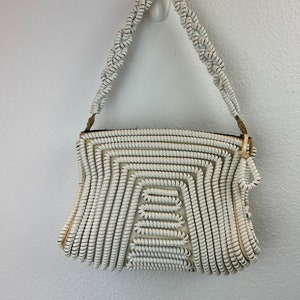 1940’s Telephone Cord Purse / 40s Telephone Cord Purse / Telephone ...