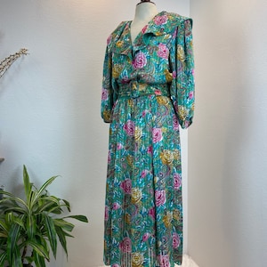 1980s Dress / 80’s Dress / 1980s Diane Frey “georgette”dress - Etsy