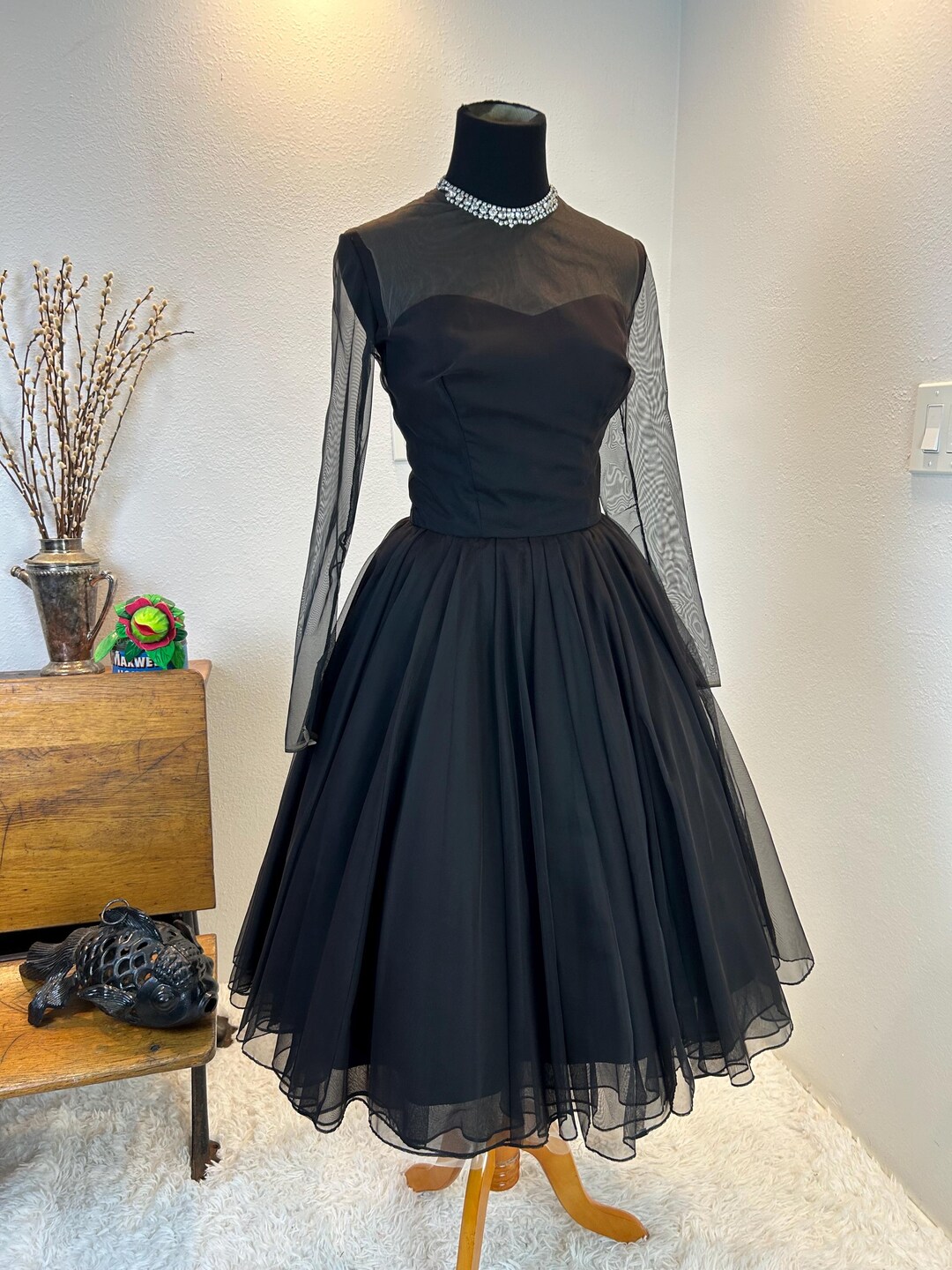 1950s Dress / 50s Dress / 1950s Cocktail Dress / 1950s Dress / Peggy ...