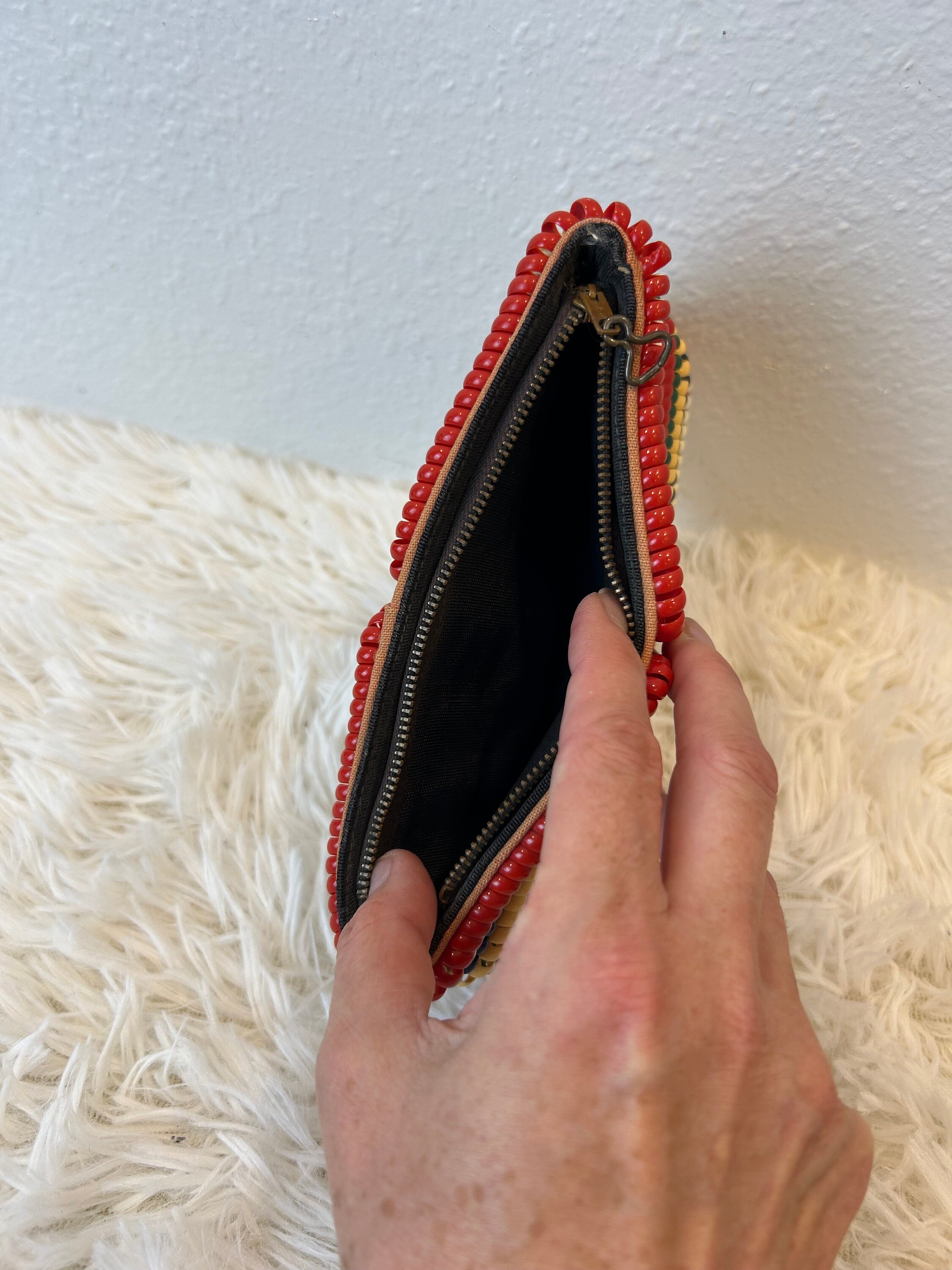 Vintage 1940s Rainbow Telephone Cord Clutch - Etsy