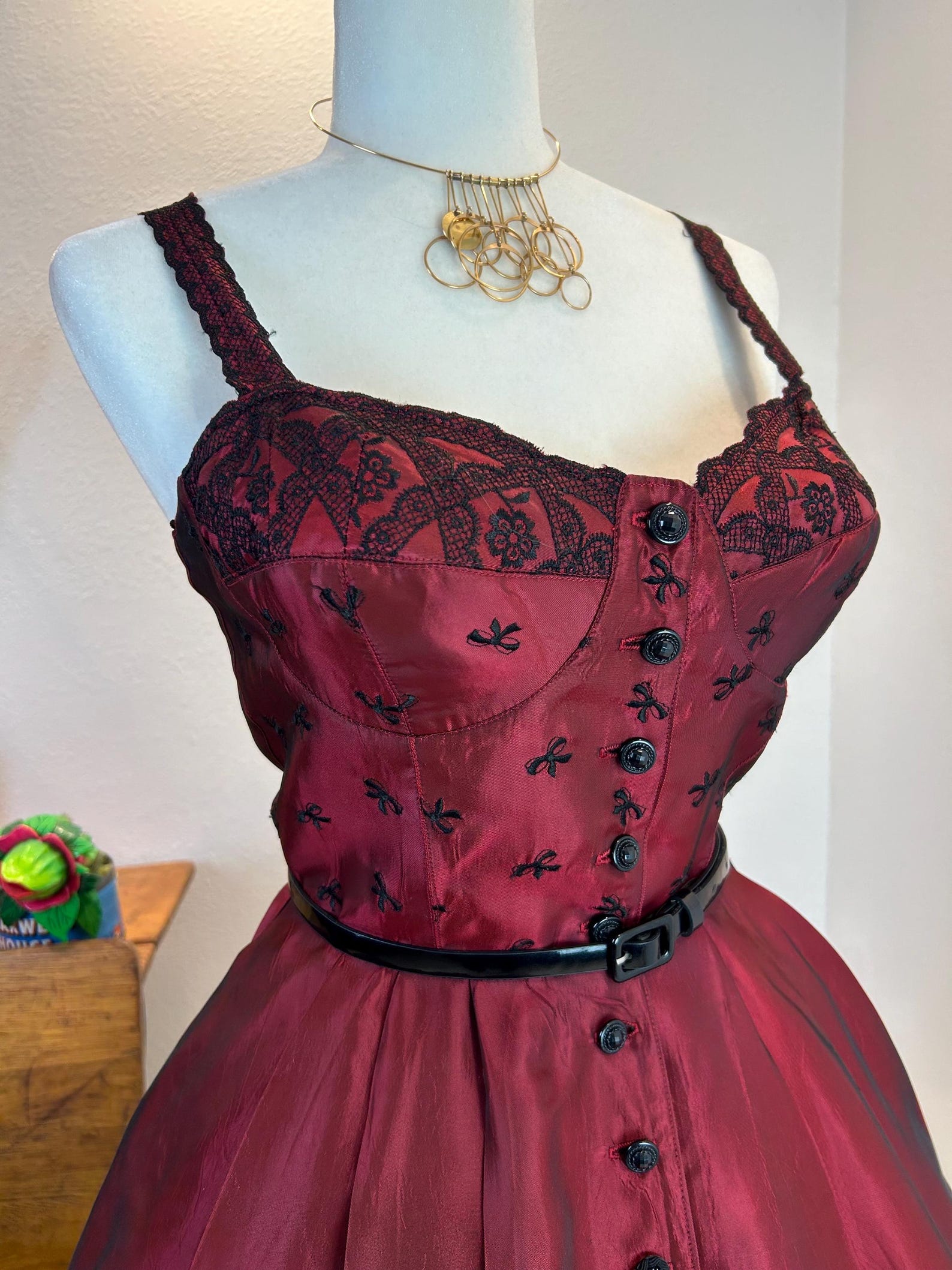 1980s Karen Alexander Cranberry Prom Dress, Fit & Flare, Size 12 - Etsy