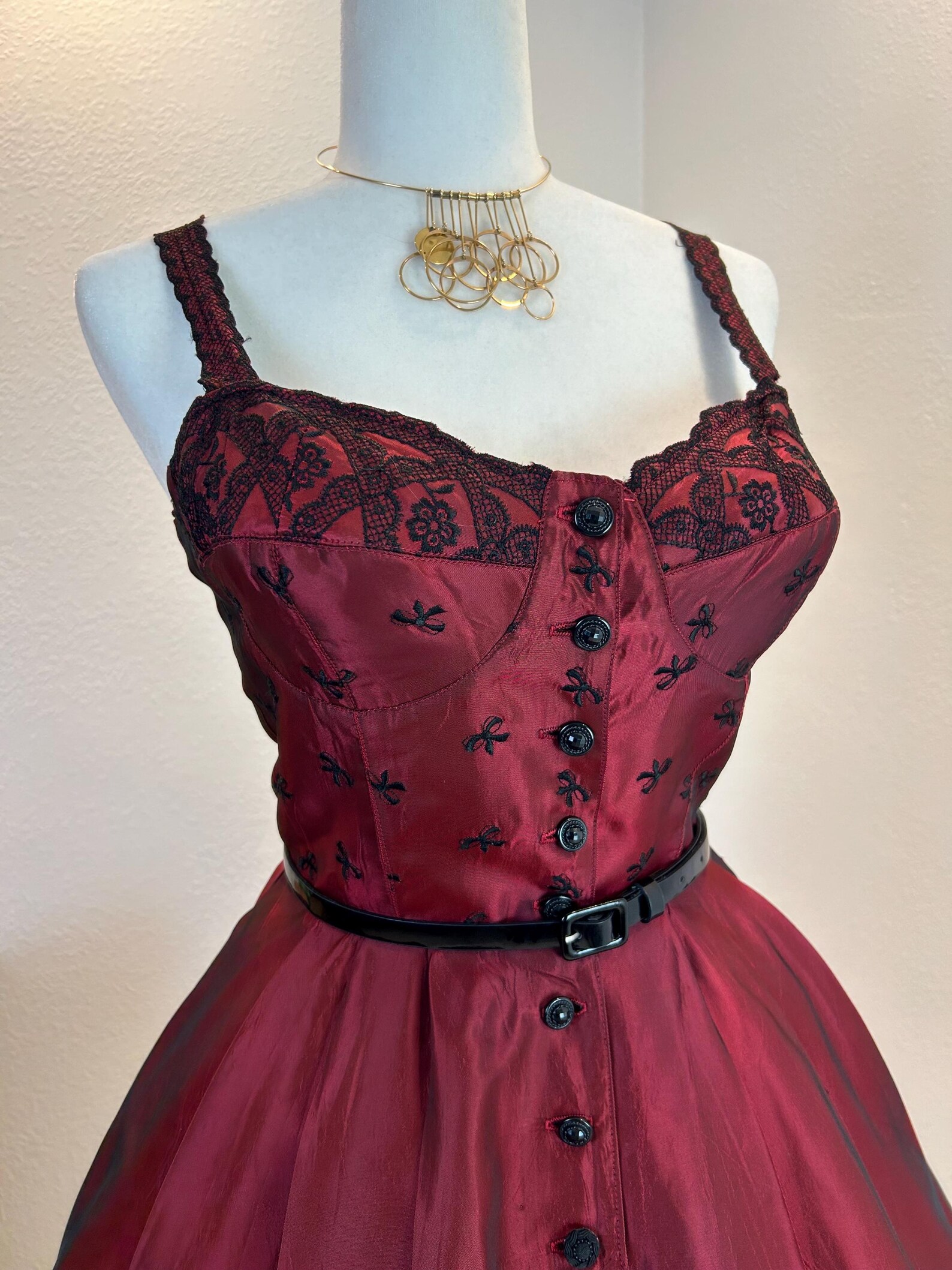 1980s Karen Alexander Cranberry Prom Dress, Fit & Flare, Size 12 - Etsy