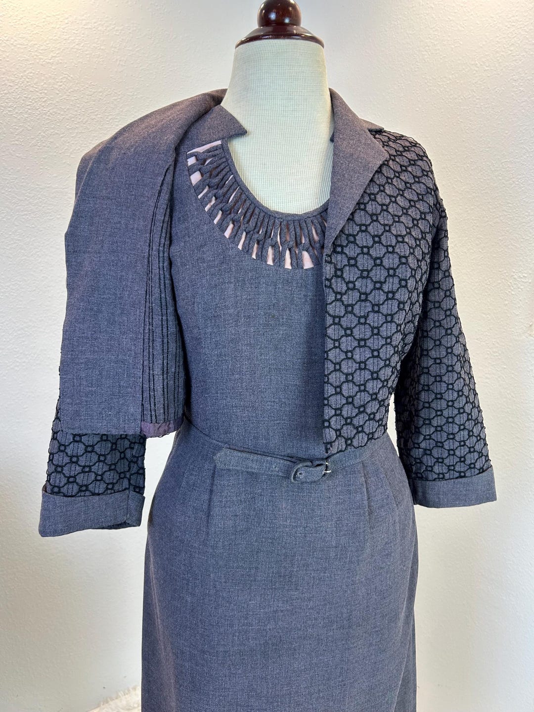 1950s Dress / 50s Wiggle Dress / 50s Dress Set / 50s Dress / 1950s ...