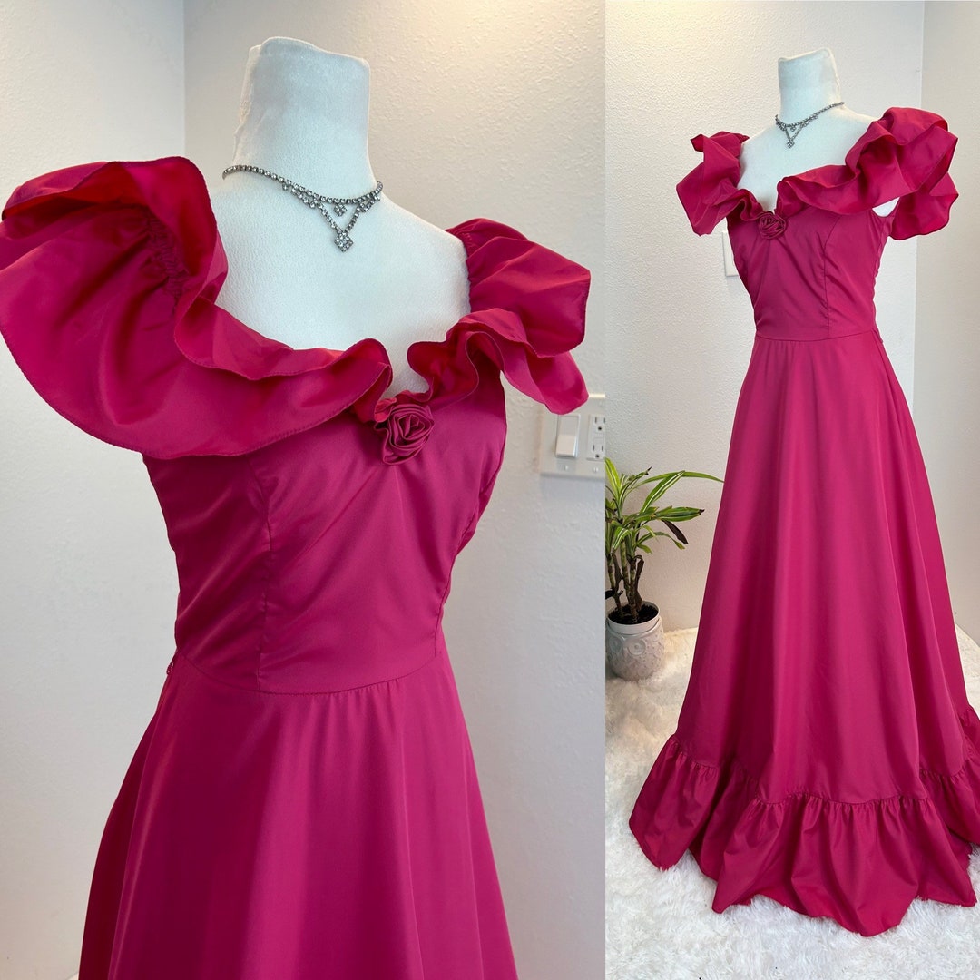 1980s Dress / 1980s Prom Dress / 1980s Evening Gown / 80s Prom / 1970s ...