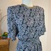 1980s Karin Stevens Floral Rayon Dress, 40s Style - Etsy